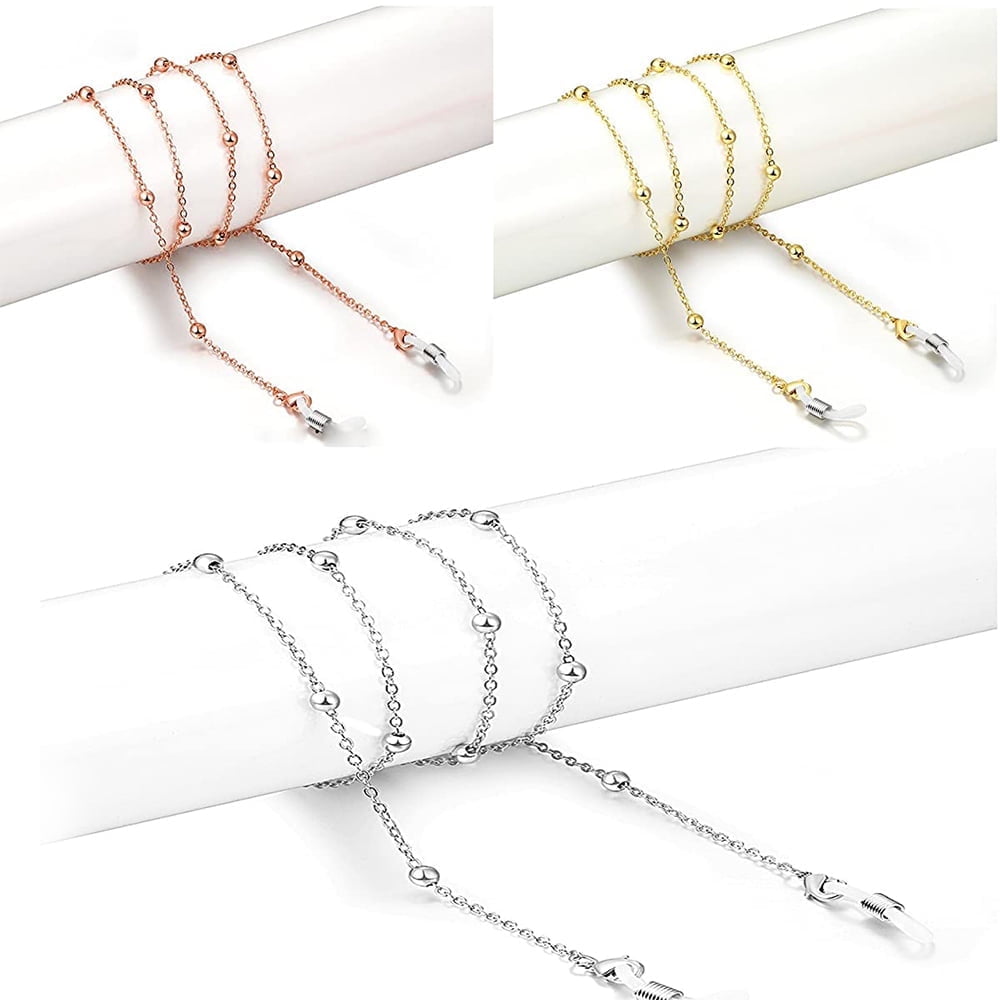 18K Gold Plated Thick Layer Glasses Chain for Women, Sunglass Chain ...