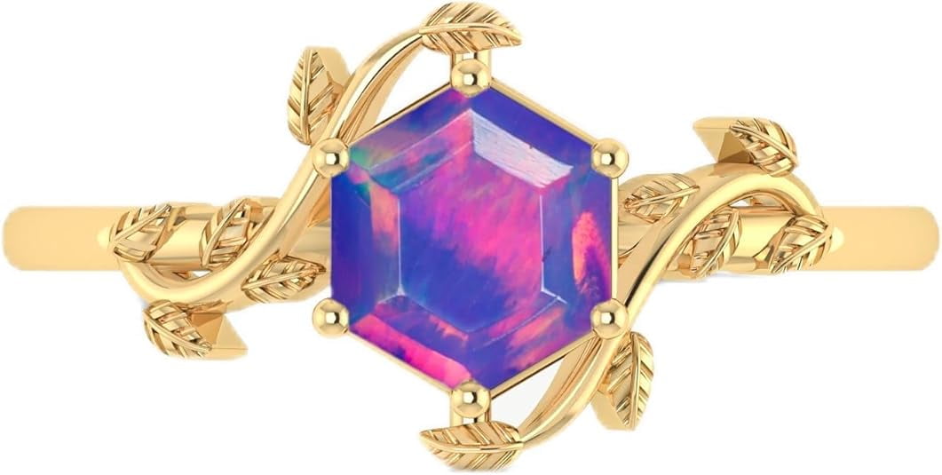 18K Gold Vermail GOODSTONE Handmade Gemstone Statement Ring, 925 ...
