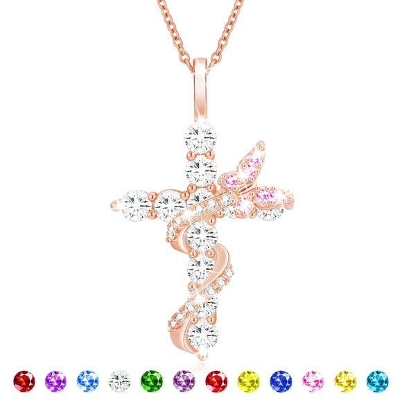 White Gold Cross Necklaces