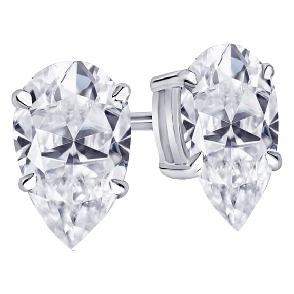 18K White Gold 2.5 Carat Pear Shape LAB GROWN Diamond IGI Certified ...