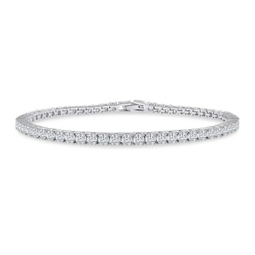 7.20 Ct Round Cut White Moissanite Women's Tennis Bracelet 14K Yellow Gold Plated - Walmart.com