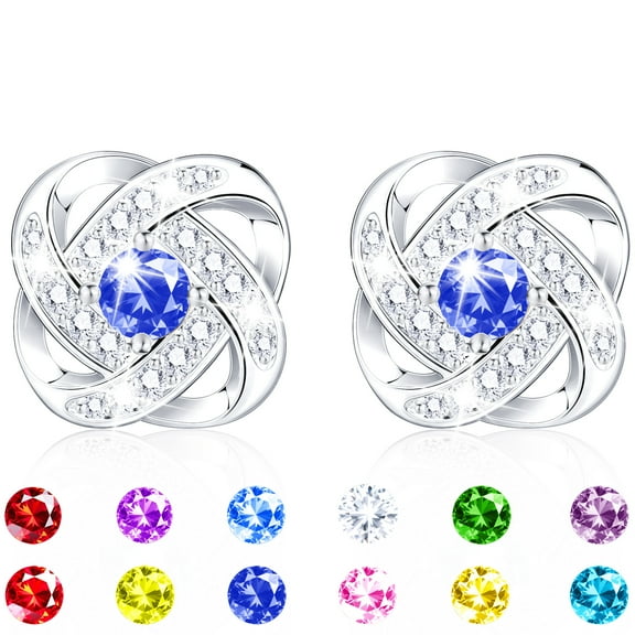 Gifts for women-S925 Sterling Silver Epoxy Rainbow Heart Stud Earrings ...
