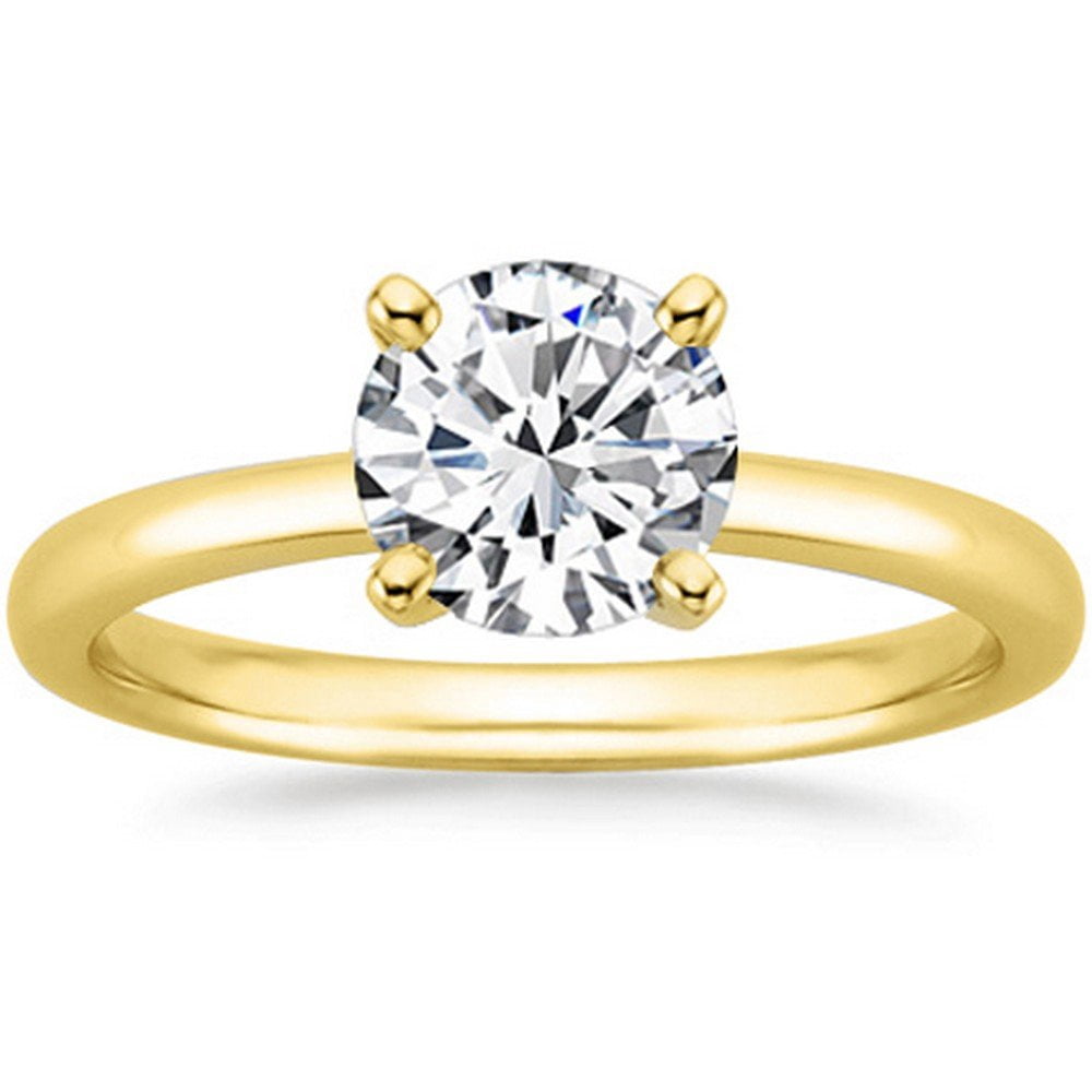 18K Yellow Gold 9 Carat IGI Certified Lab Grown Diamond Engagement Ring ...