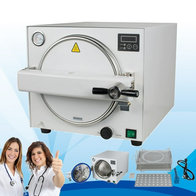 Medical Autoclave Sterilizers 8L Dental Steam Autoclave Class B For Dental Implant Instrument ...