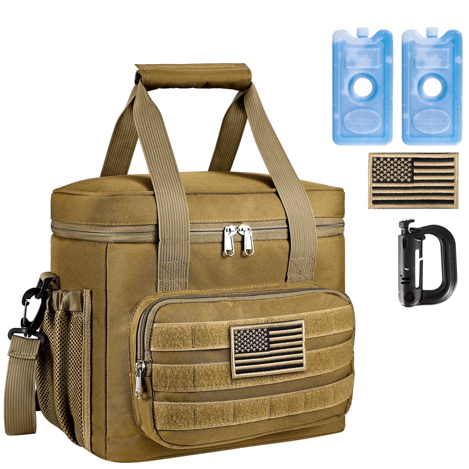 18L Tactical Lunch Box - Leakproof, Insulated with MOLLE, Adjustable ...