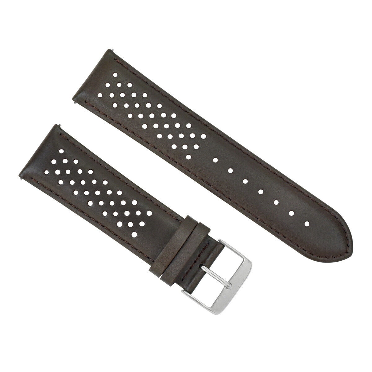 18MM FOR TAG HEUER CARRERA PERFORATED LEATHER RALLY STRAP BAND QUICK ...