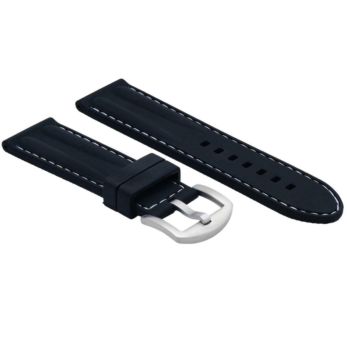 18MM RUBBER DIVER WATCH BAND STRAP FOR CITIZEN ECO DRIVE WATCH BLACK ...