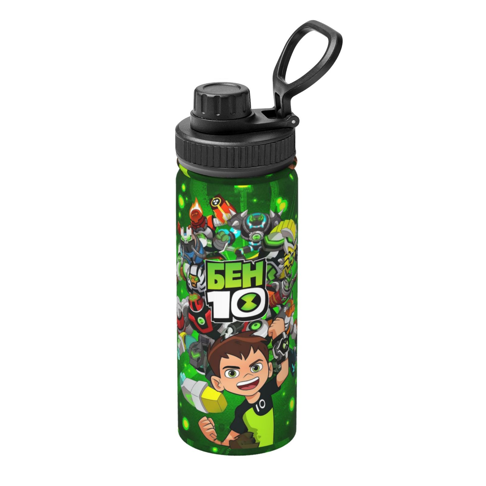 18OZ Sports Insulated Kettle Drinking Cup Ben 10 Water Bottle Stainless ...