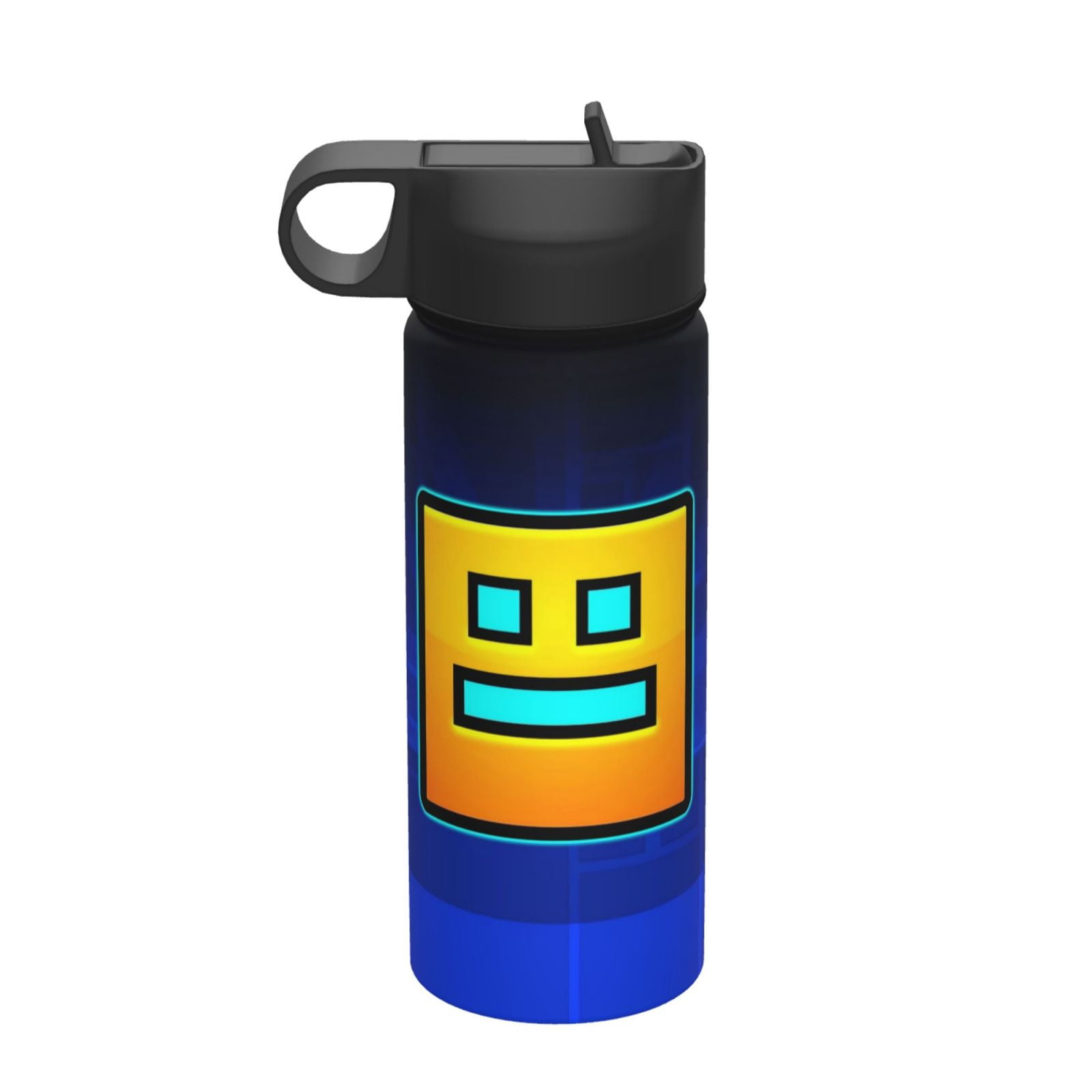 18OZ Sports Insulated Kettle Drinking Cup Geometry Dash Water Bottle ...