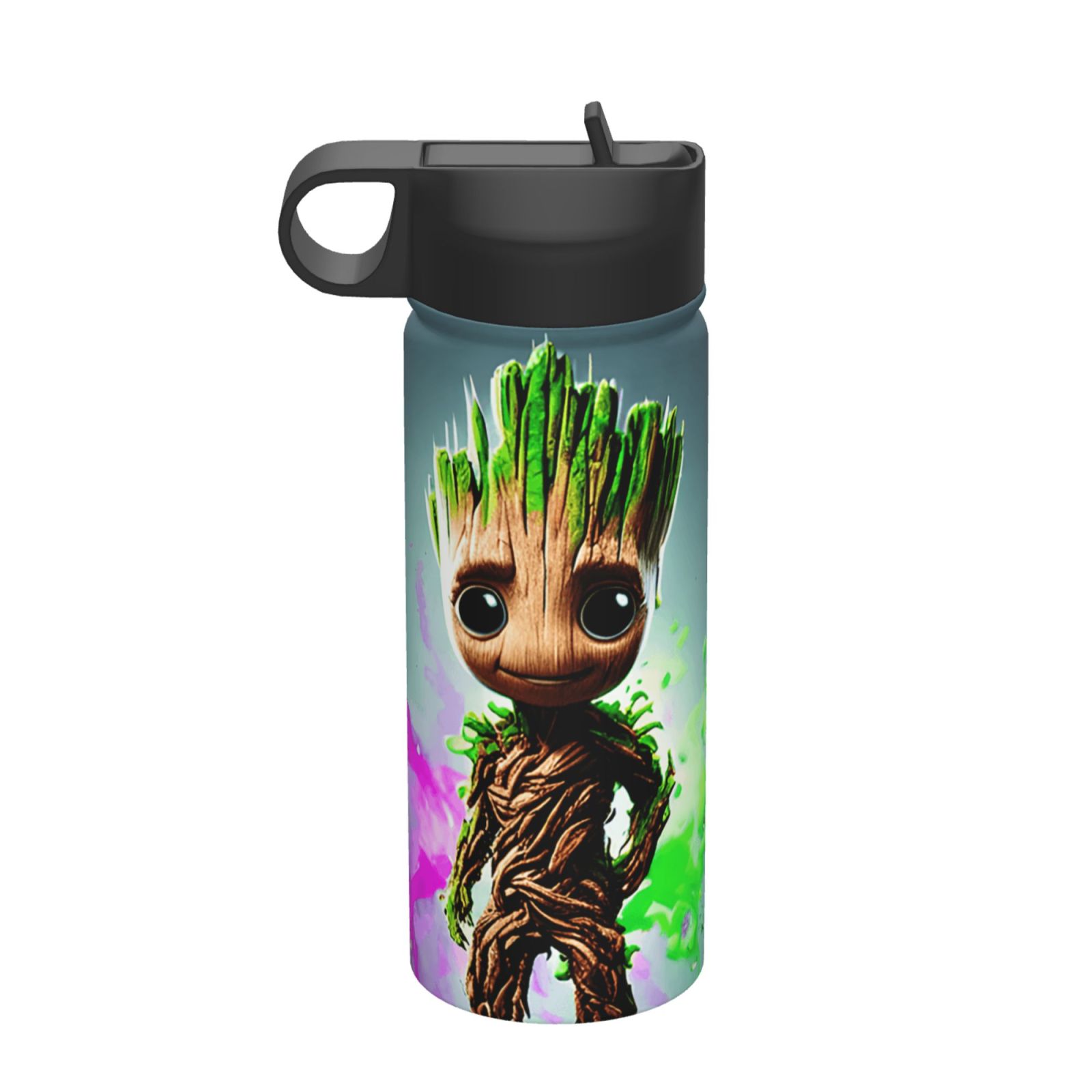 18OZ Sports Insulated Kettle Drinking Cup I Am Groot Water Bottle ...