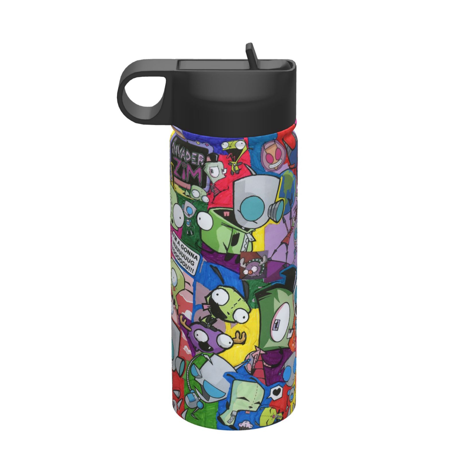 18OZ Sports Insulated Kettle Drinking Cup Invader Zim Water Bottle ...