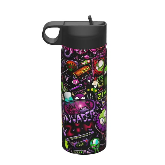18OZ Sports Insulated Kettle Drinking Cup Invader Zim Water Bottle ...