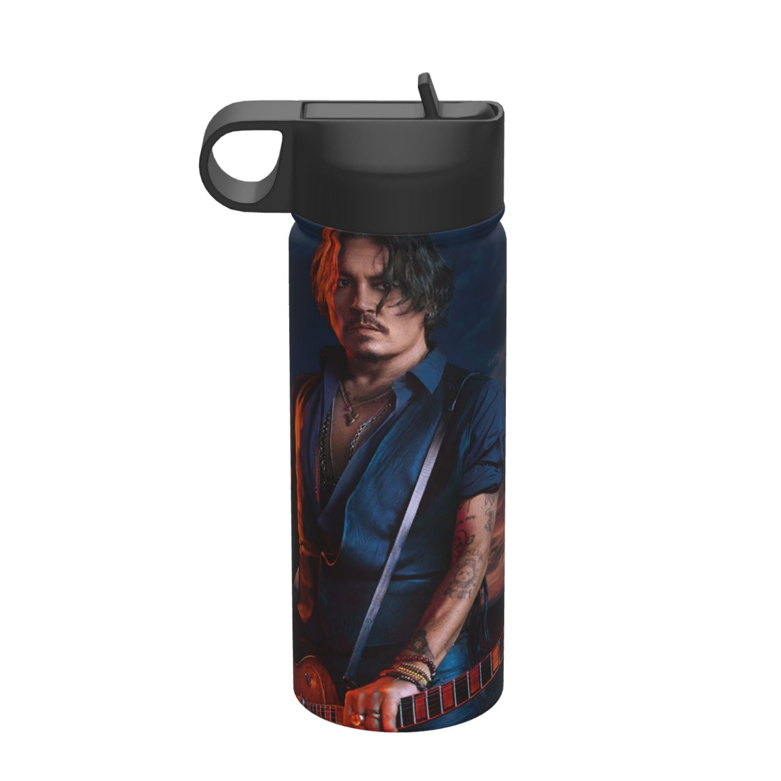 18OZ Sports Insulated Kettle Drinking Cup Johnny Depp Water Bottle Stainless Steel Kettle ...
