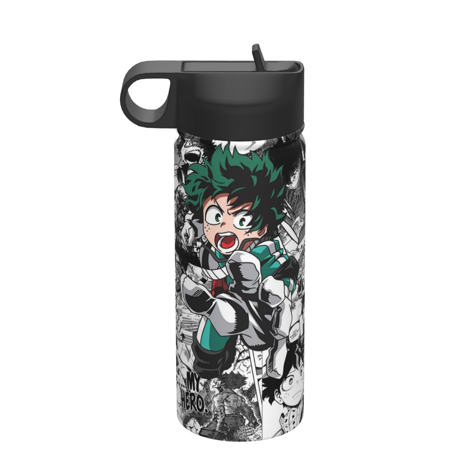 18OZ Sports Insulated Kettle Drinking Cup My Hero Academia Water Bottle ...