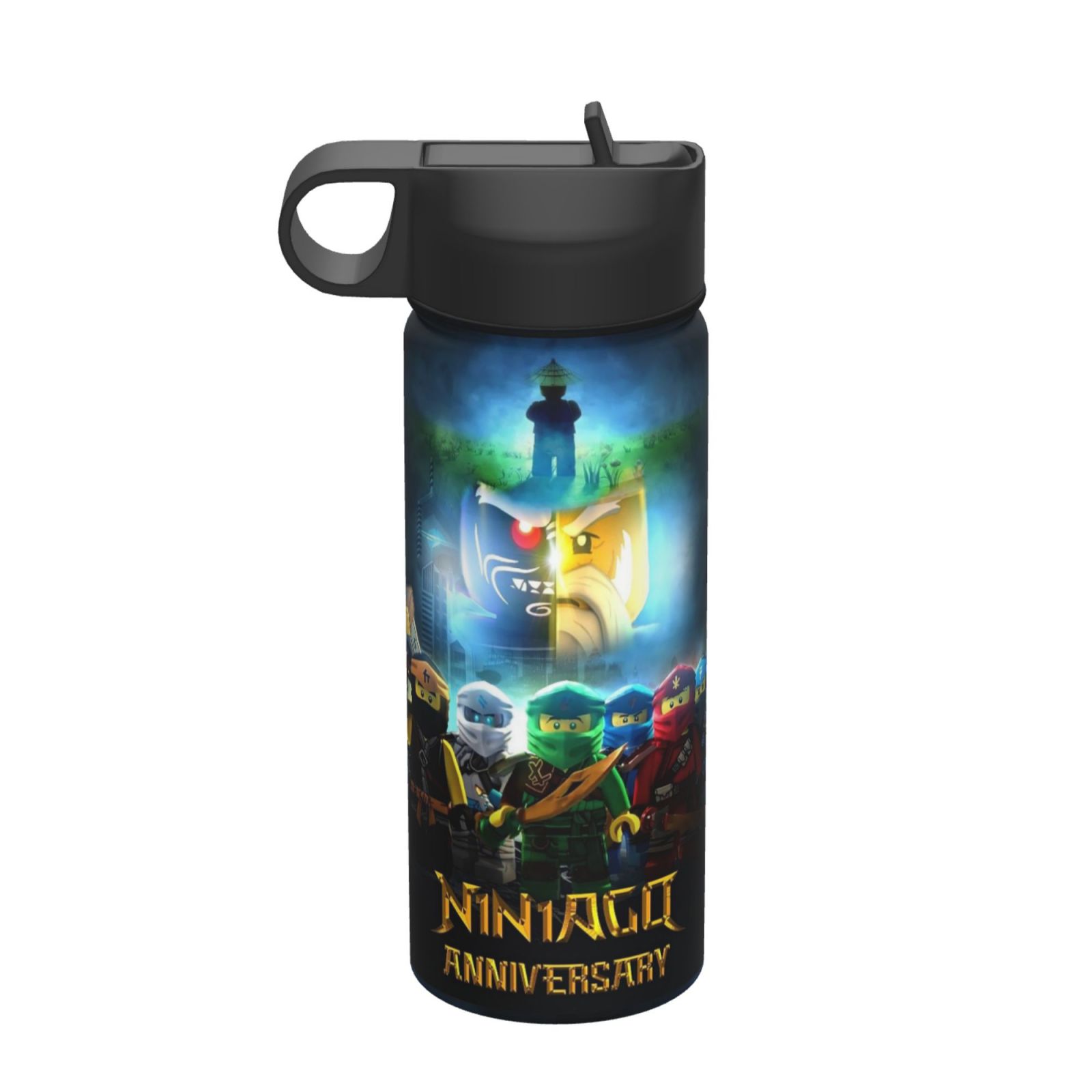 18OZ Sports Insulated Kettle Drinking Cup Ninjago Water Bottle ...