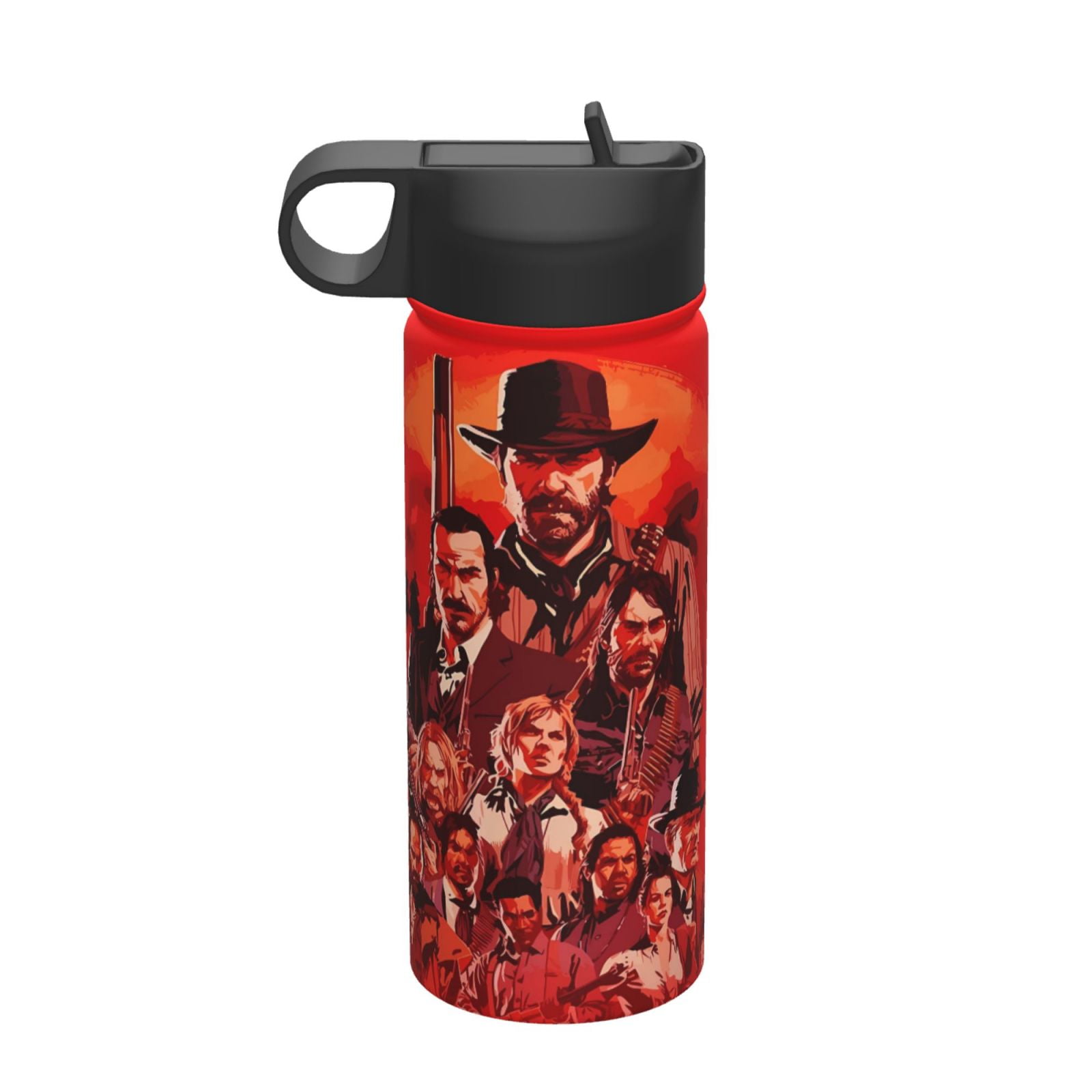 18OZ Sports Insulated Kettle Drinking Cup Red Dead Redemption Water ...