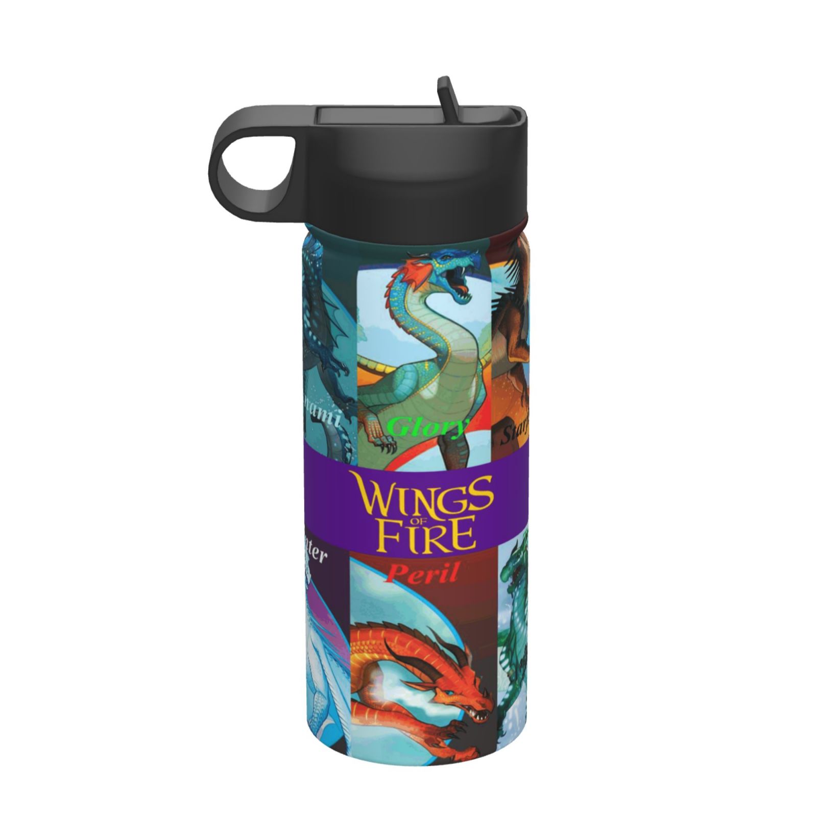 18OZ Sports Insulated Kettle Drinking Cup Wings Of Fire Water Bottle ...