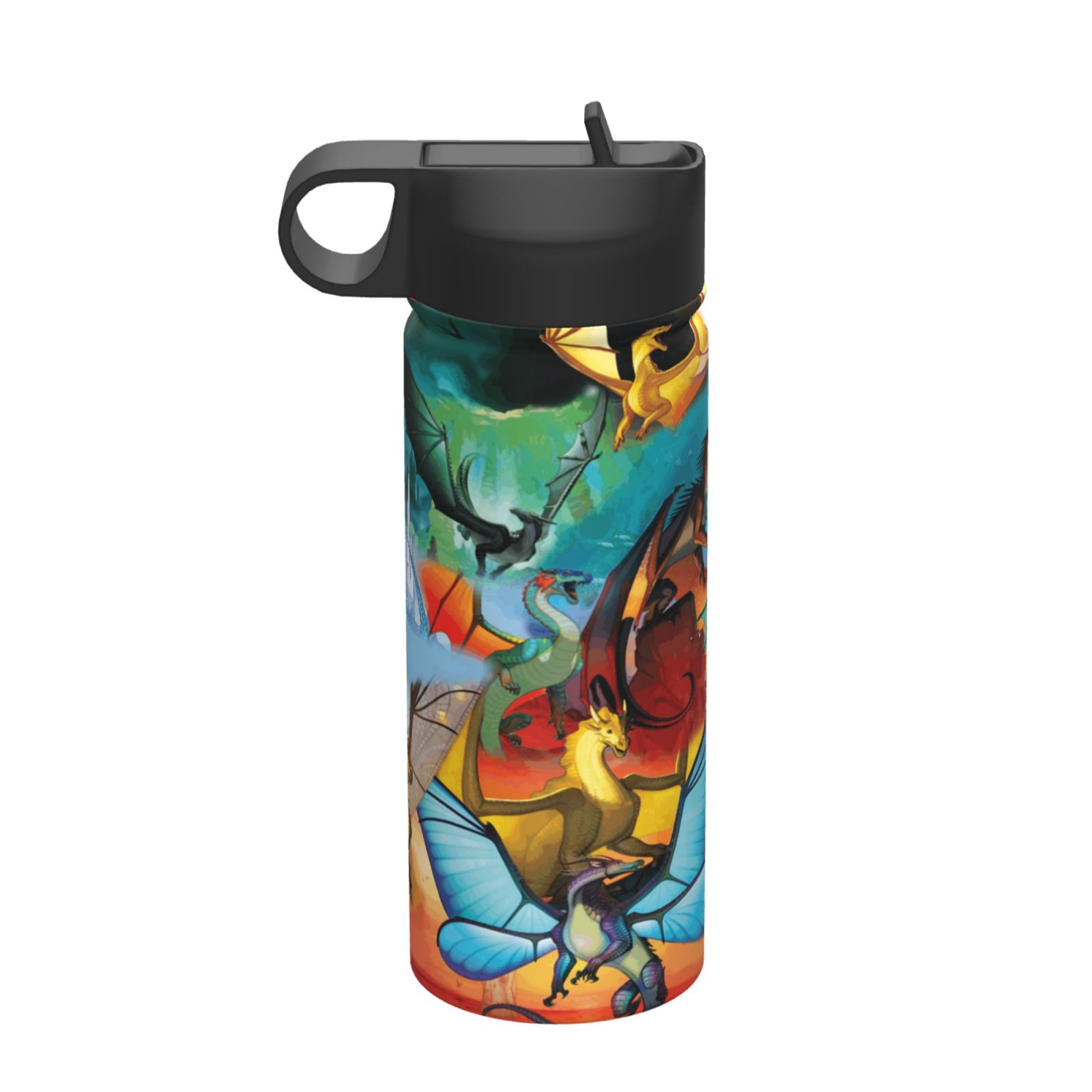 18OZ Sports Insulated Kettle Drinking Cup Wings Of Fire Water Bottle ...