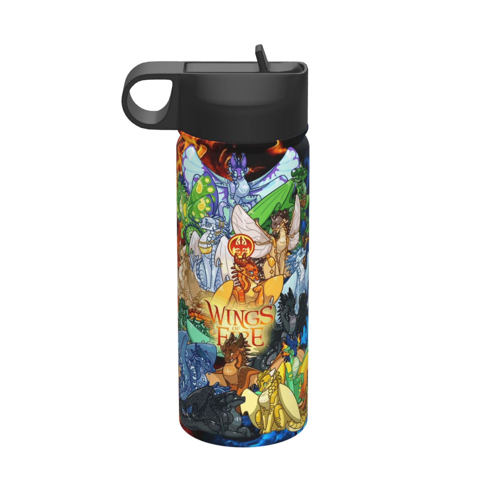 18OZ Sports Insulated Kettle Drinking Cup Wings Of Fire Water Bottle ...