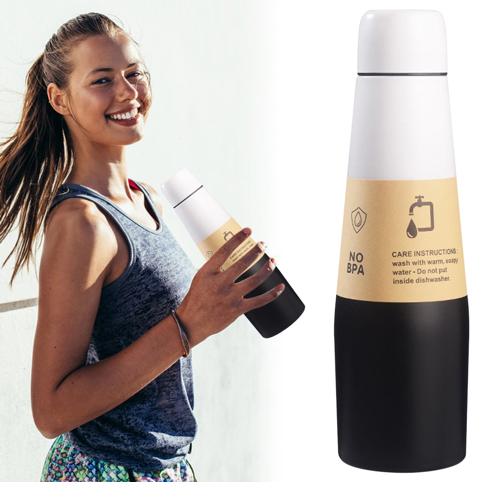 18Oz Stainless Steel Portable Sport Vacuum Insulated Double Wall ...