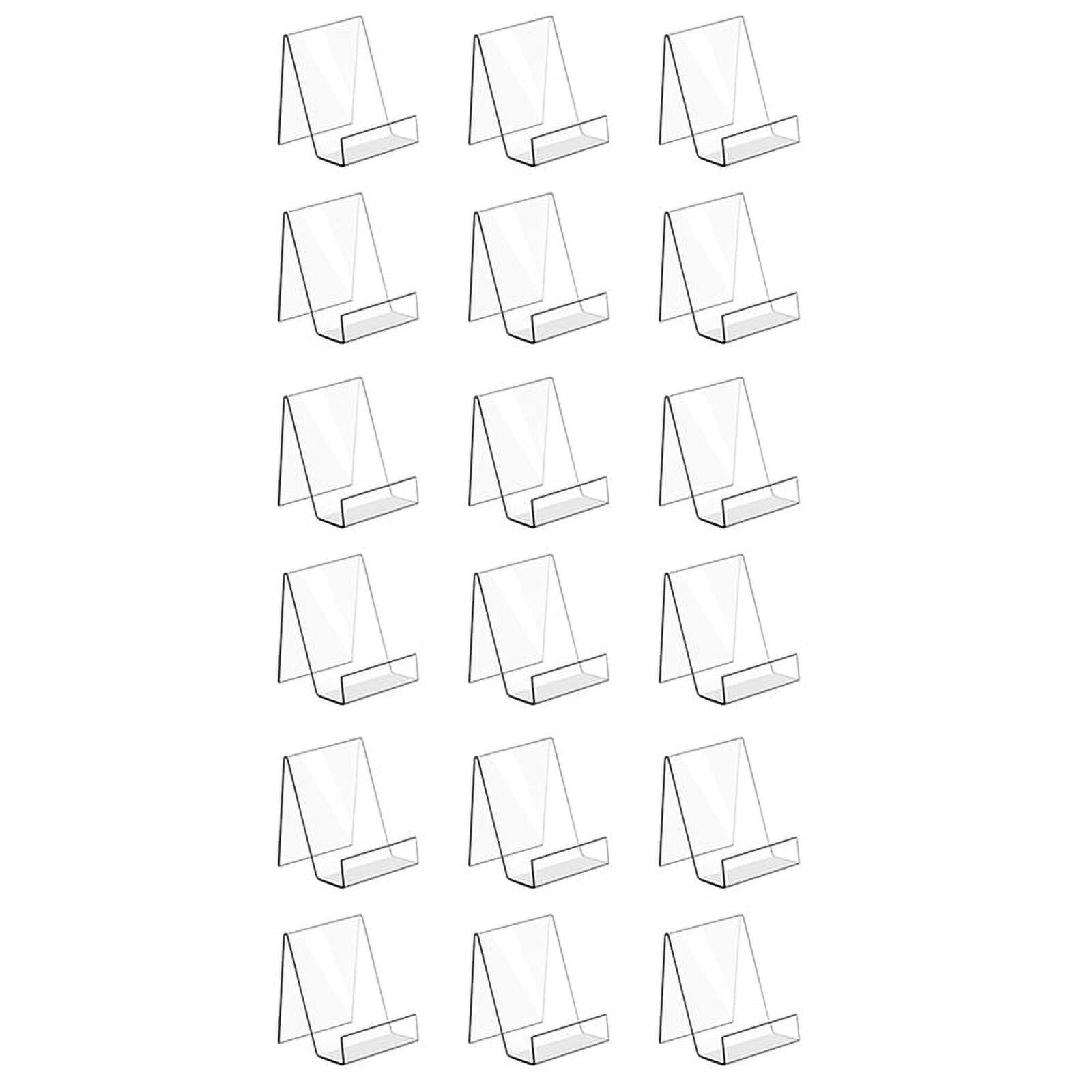 18PACK Acrylic Book Stand Clear Acrylic Display Easel Holder for ...