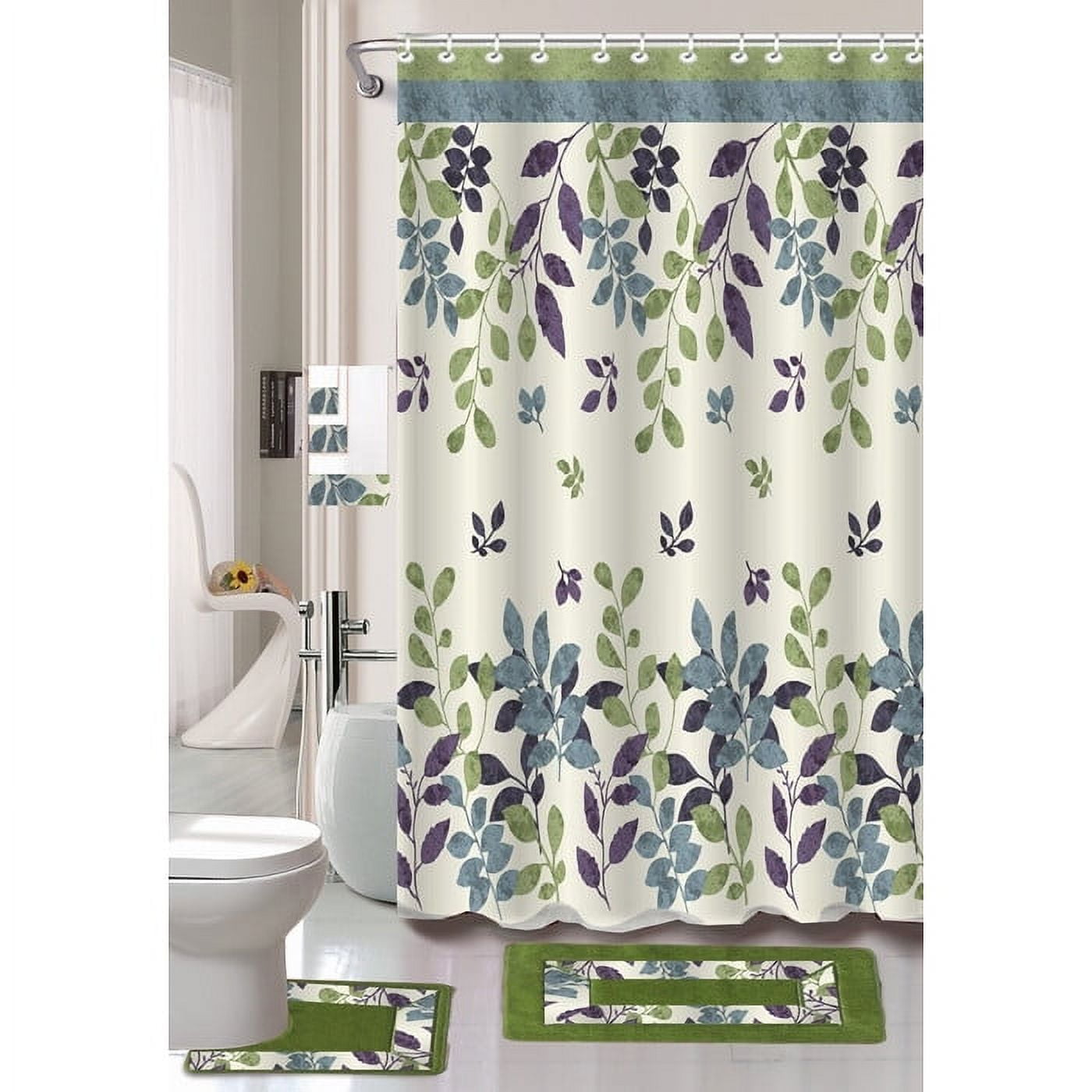 18PC banded BATH SET FOREST GREEN - Walmart.com