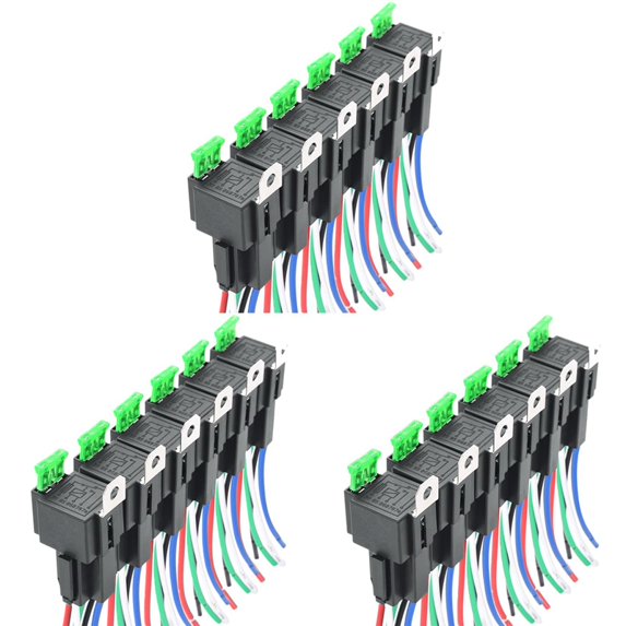 18PCS 5-Pin SPST Automotive Electrical Relay 12V 30A Car Fuse Relay ...