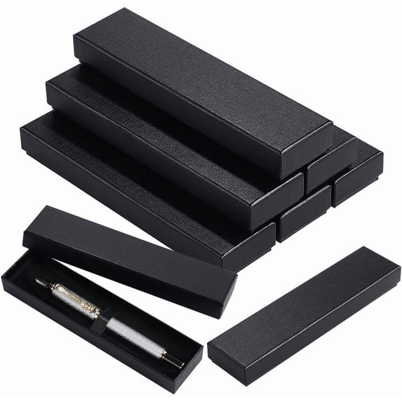 18PCS Black Empty Pen Gift Box Ballpoint Pen Gift Box with Cushion Pen ...