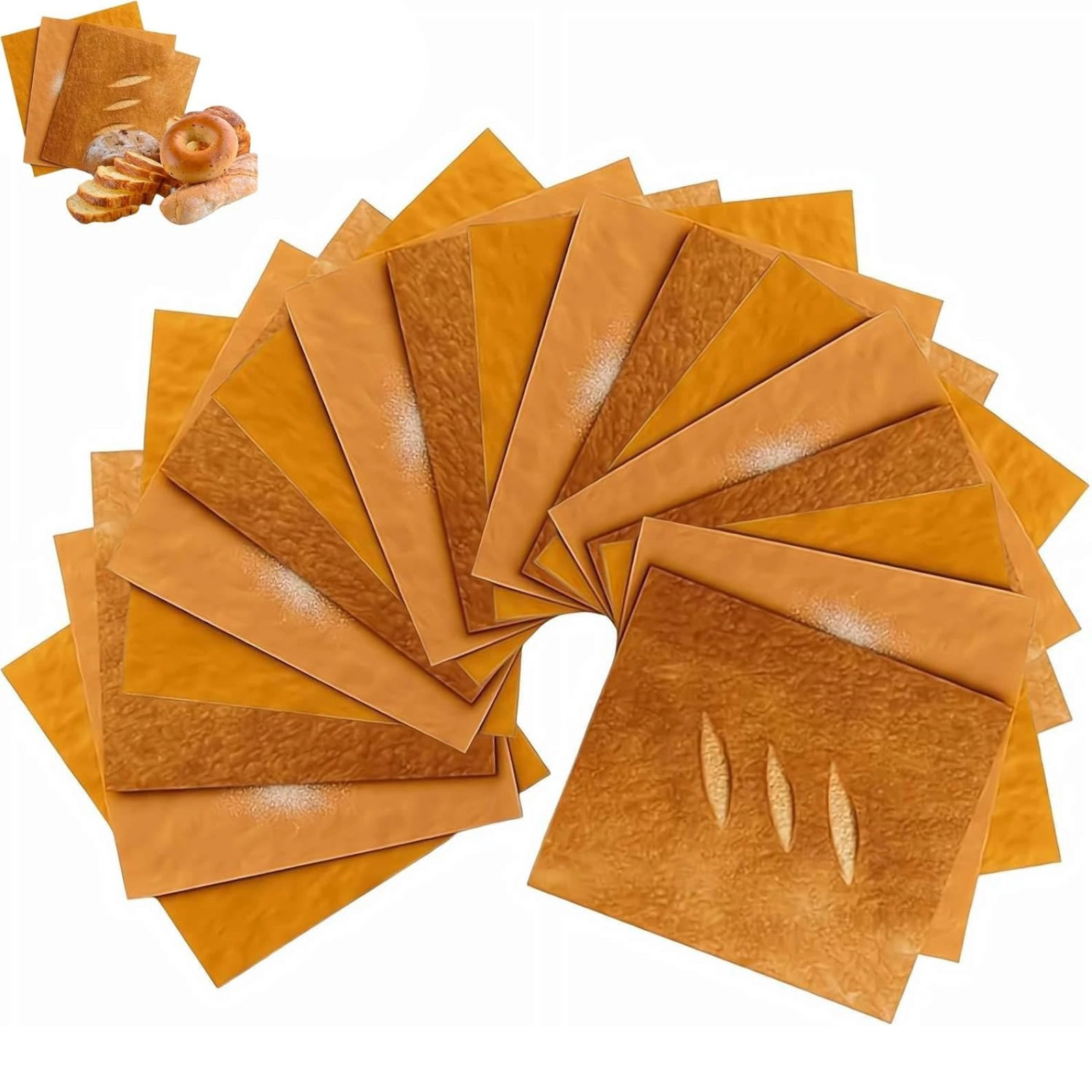 18PCS Bread Shape Gift Wrapping Paper, Wrapping Paper That Looks Like ...