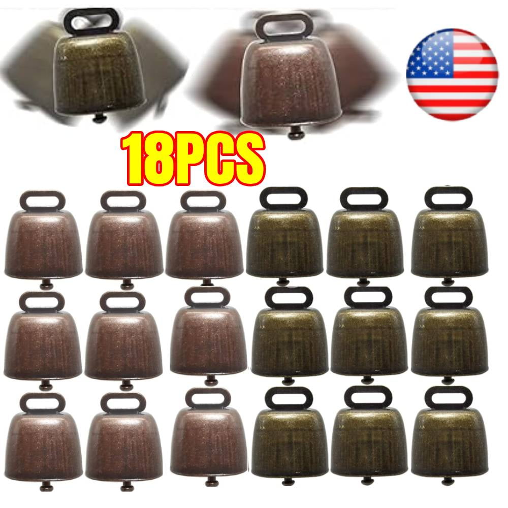 18PCS Copper Bells - Brass Small and Large Farm Animal Bells for Horses ...