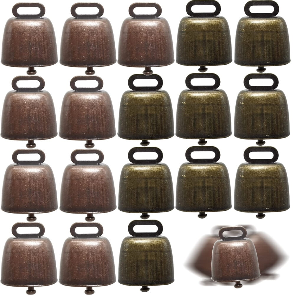 18PCS Cow Horse Sheep Grazing Copper Cattle Farm Animal Copper Loud ...