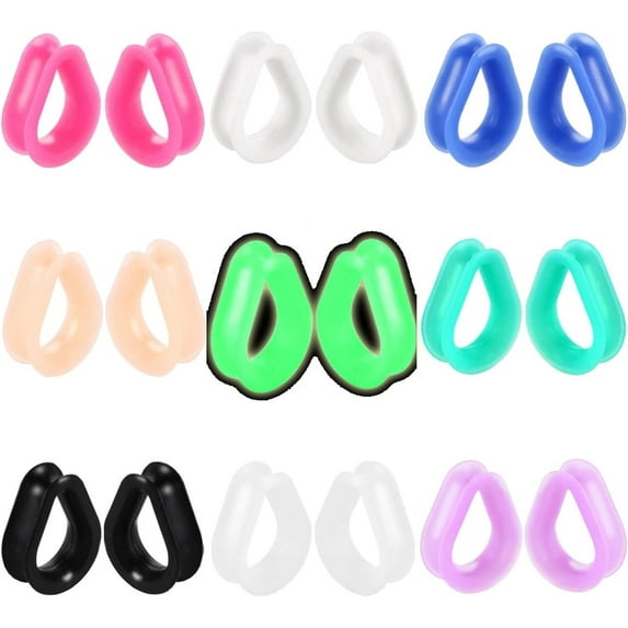 18PCS Ear Tunnels Hypoallergenic, Gauges Unique Fashion style with ...