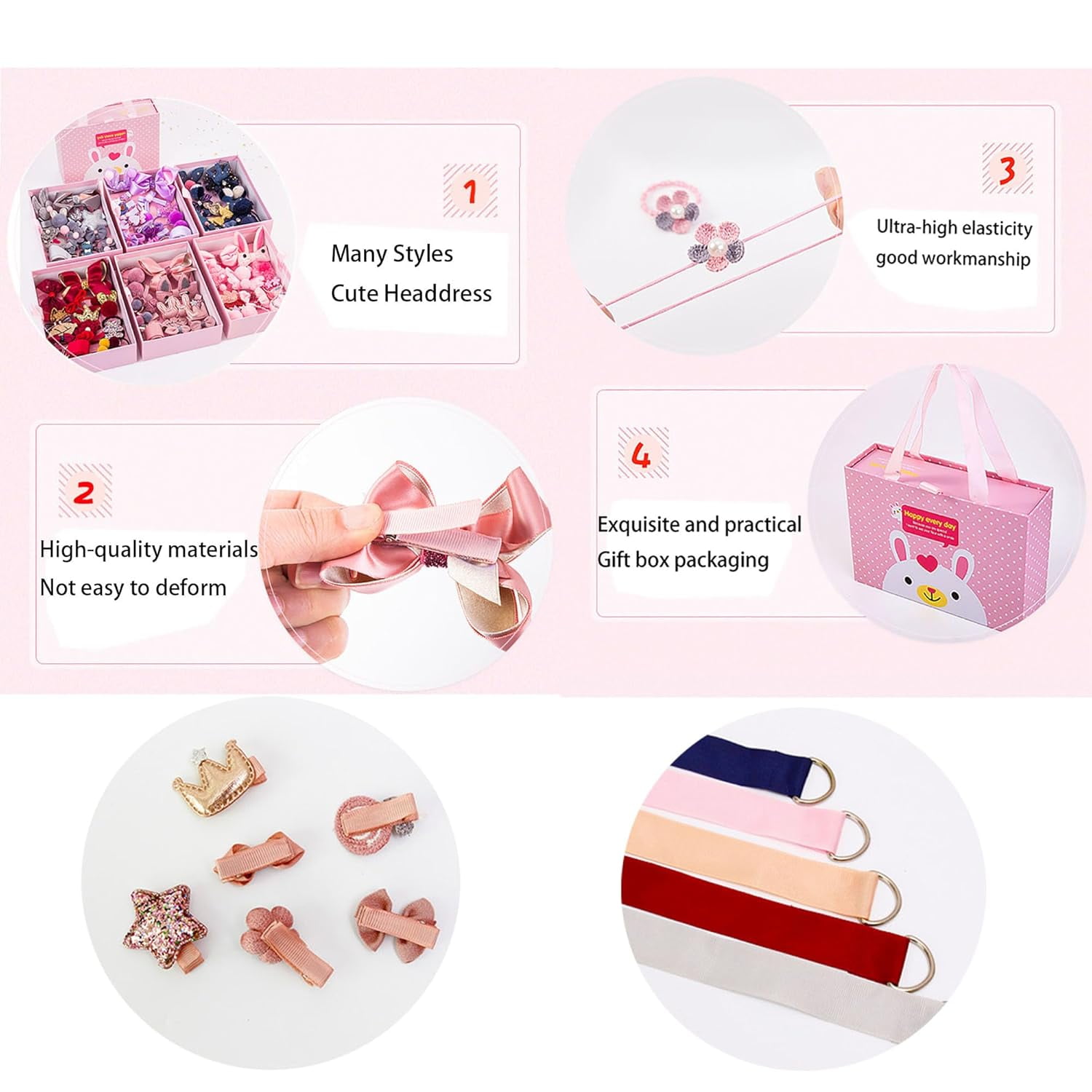18PCS Hair Accessories, Cute Kids Hair Accessories Set, Hair Clips ...