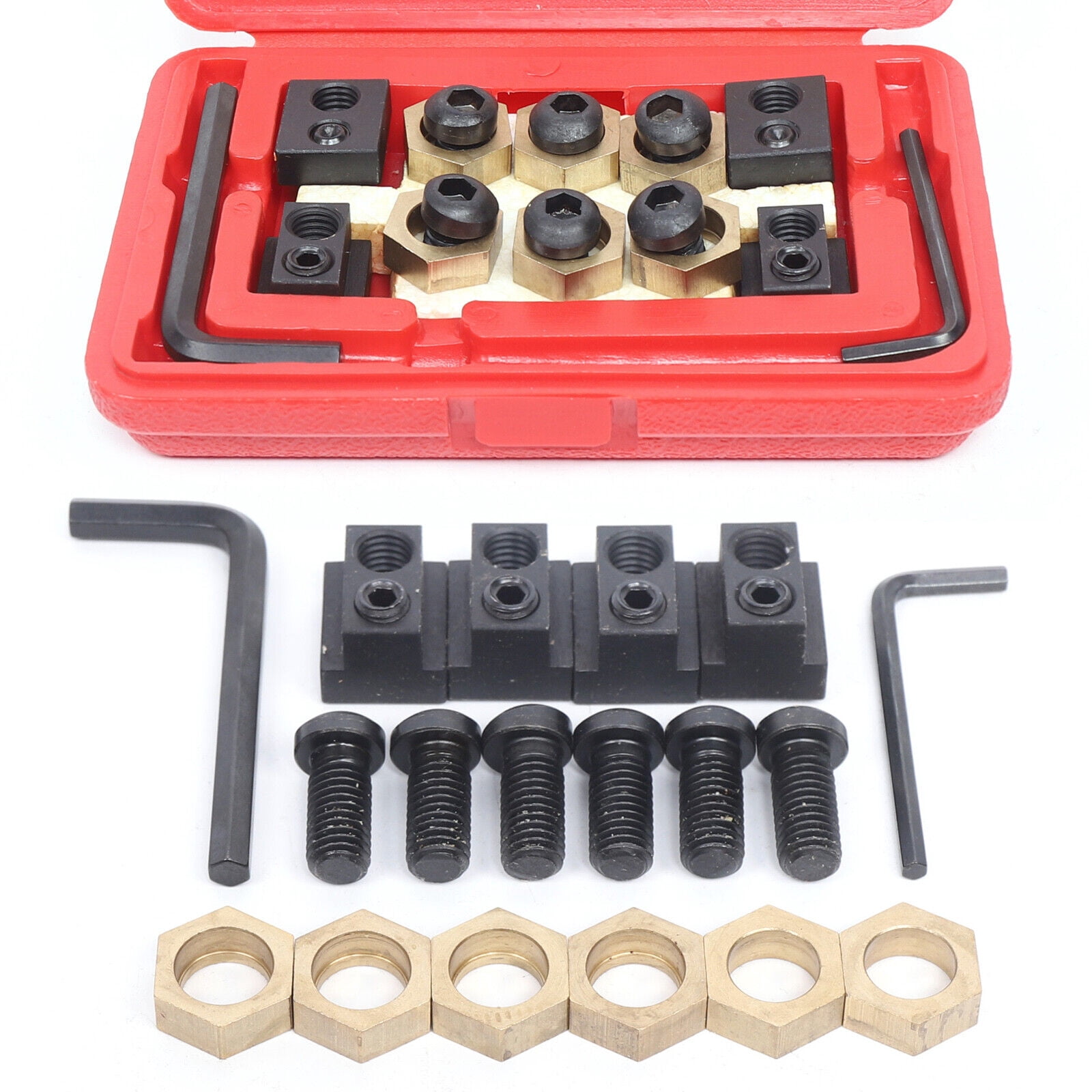 18PCS High Quality 5/8" Eccentric T-Slot Clamping Kit Milling Machine ...