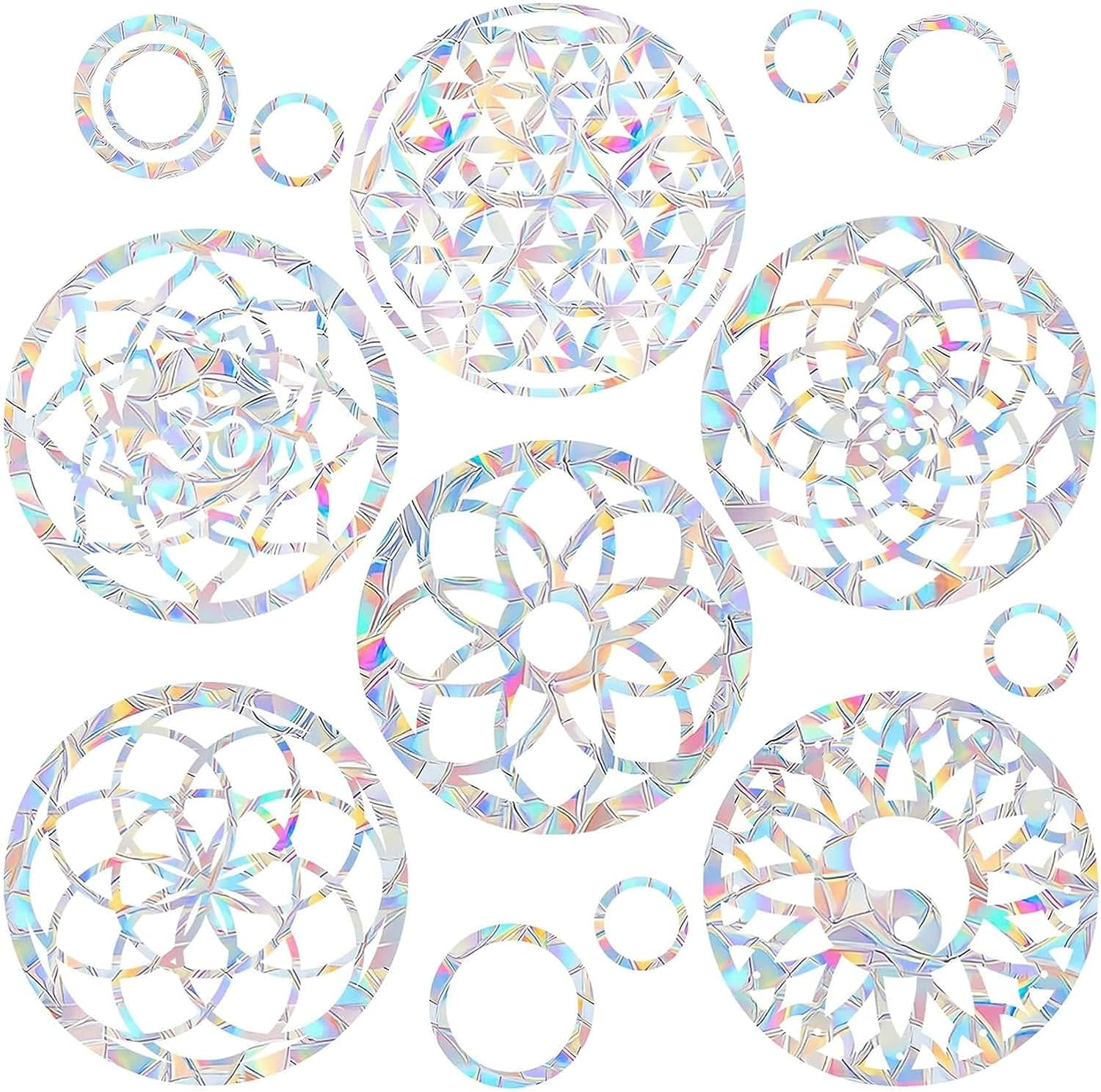 18PCS M ala Window Clings Anti-Collision Window Decals to Save Birds ...