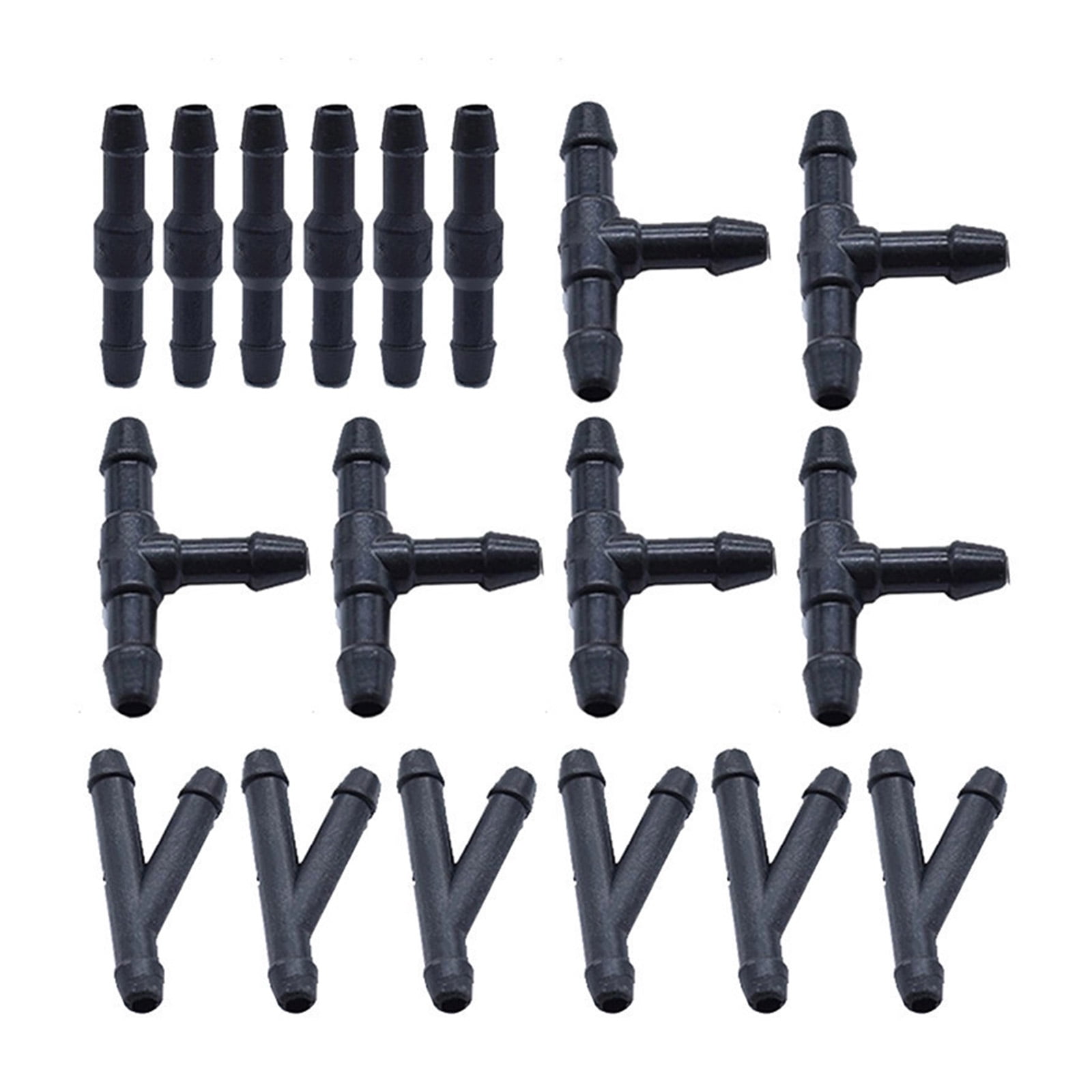 18PCS Plastic Car Wiper Nozzle Adapters Multiple Purpose Water Fuels ...