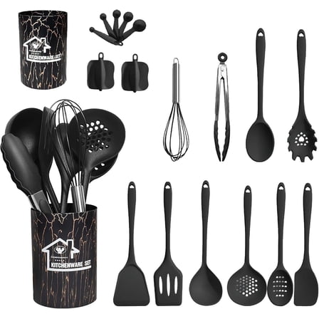 Prepara Spatula and Brush Kitchen Tool Set - Dark and Light Grey ...