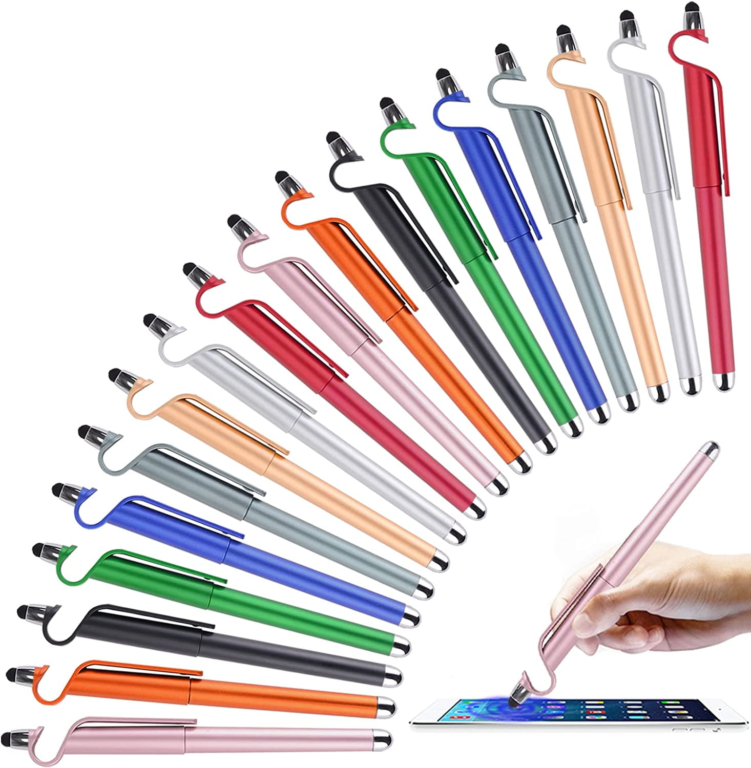 18PCS Stylus Ballpoint Pens 3 in 1 Stylus Pen, Screen Touch Pen ...