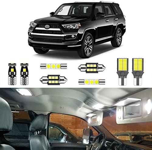18PCS White Interior LED Light Kit Package for Toyota 4Runner 2010 2011 ...