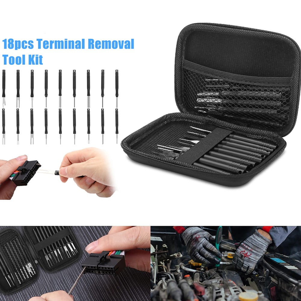 18PS Car Cable Plug Removal Tool Pin Extractor Repair Remover Key Tools ...