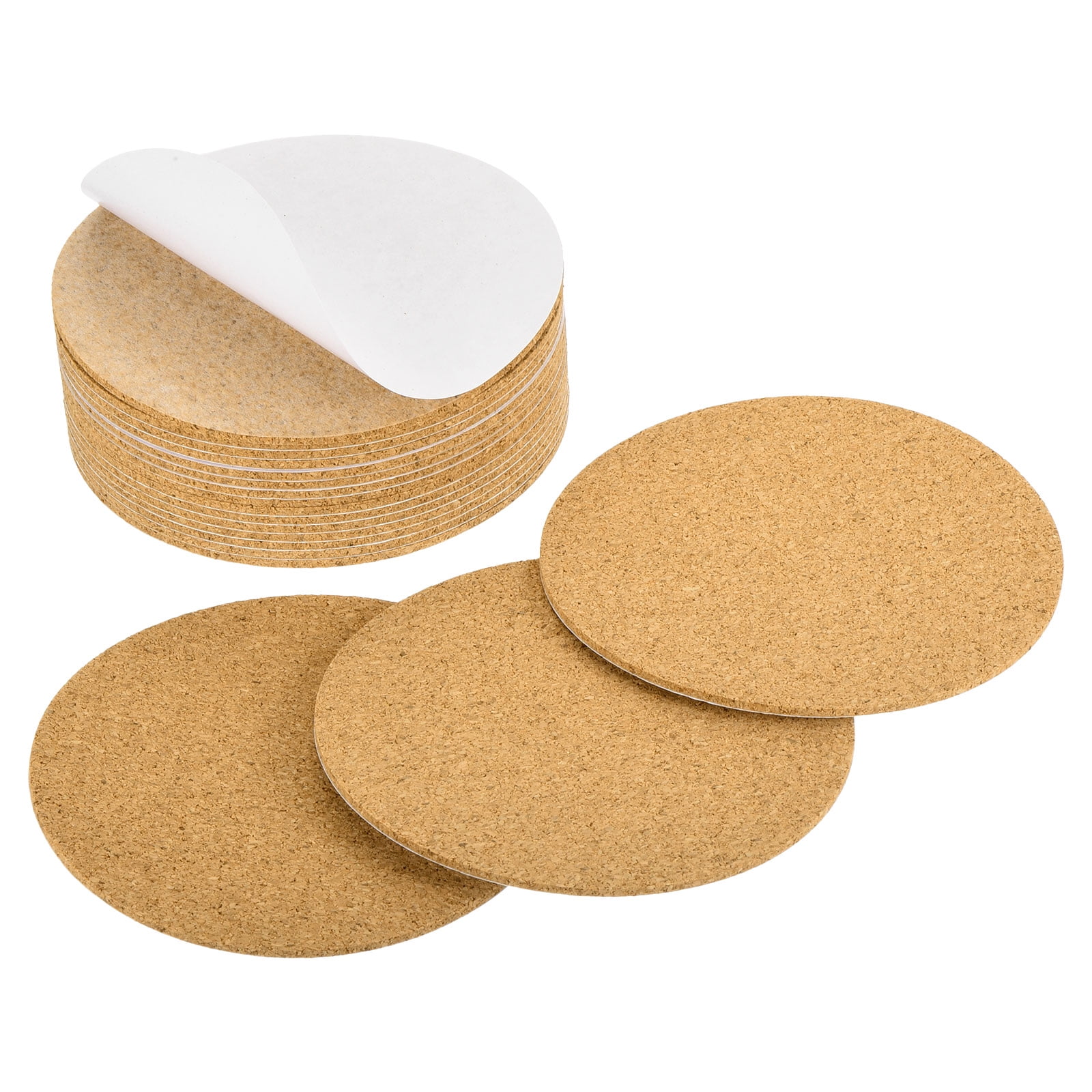 18Pack Self Adhesive Cork for Coaster, 95mm/3.74inch Round Cork Tiles ...