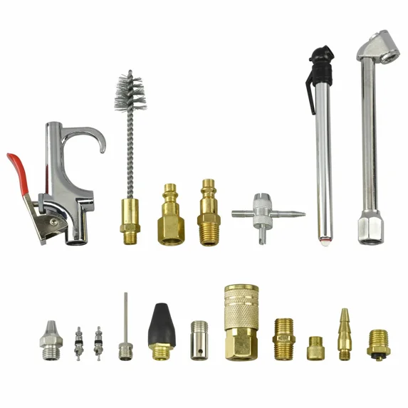 18Pc Accessory Kit For Air Tools Brass 1/4Npt Fittings Adaptor ...