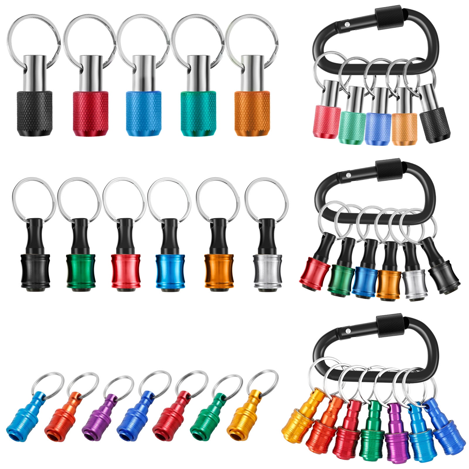 18Pcs 1/4inch Hex Shank Screwdriver Bit Holder Quick Release Bit Holder ...