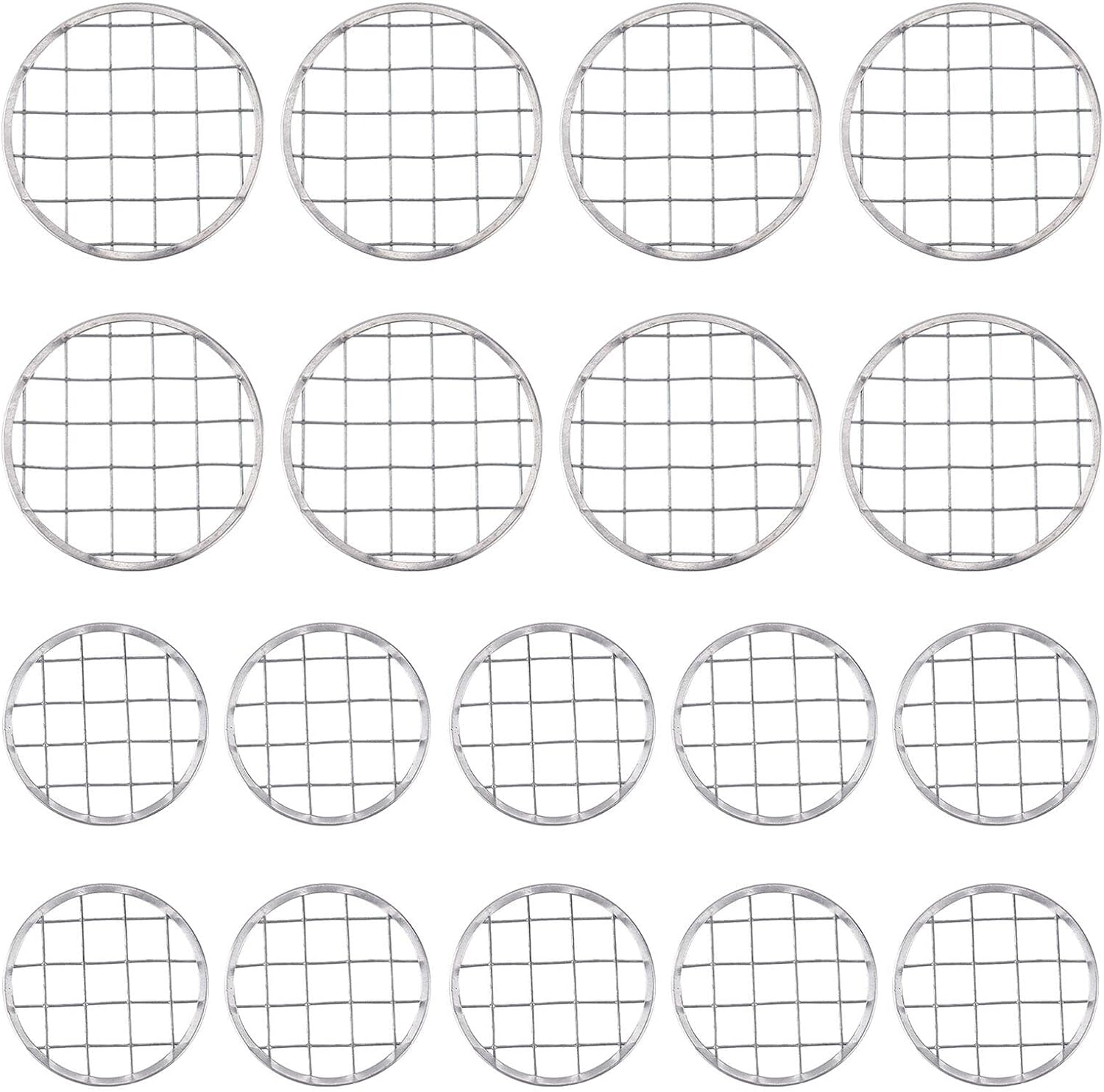 18Pcs 2 Sizes Mason Flower Jar Insert Lid Mason Grid Flower Organizer ...