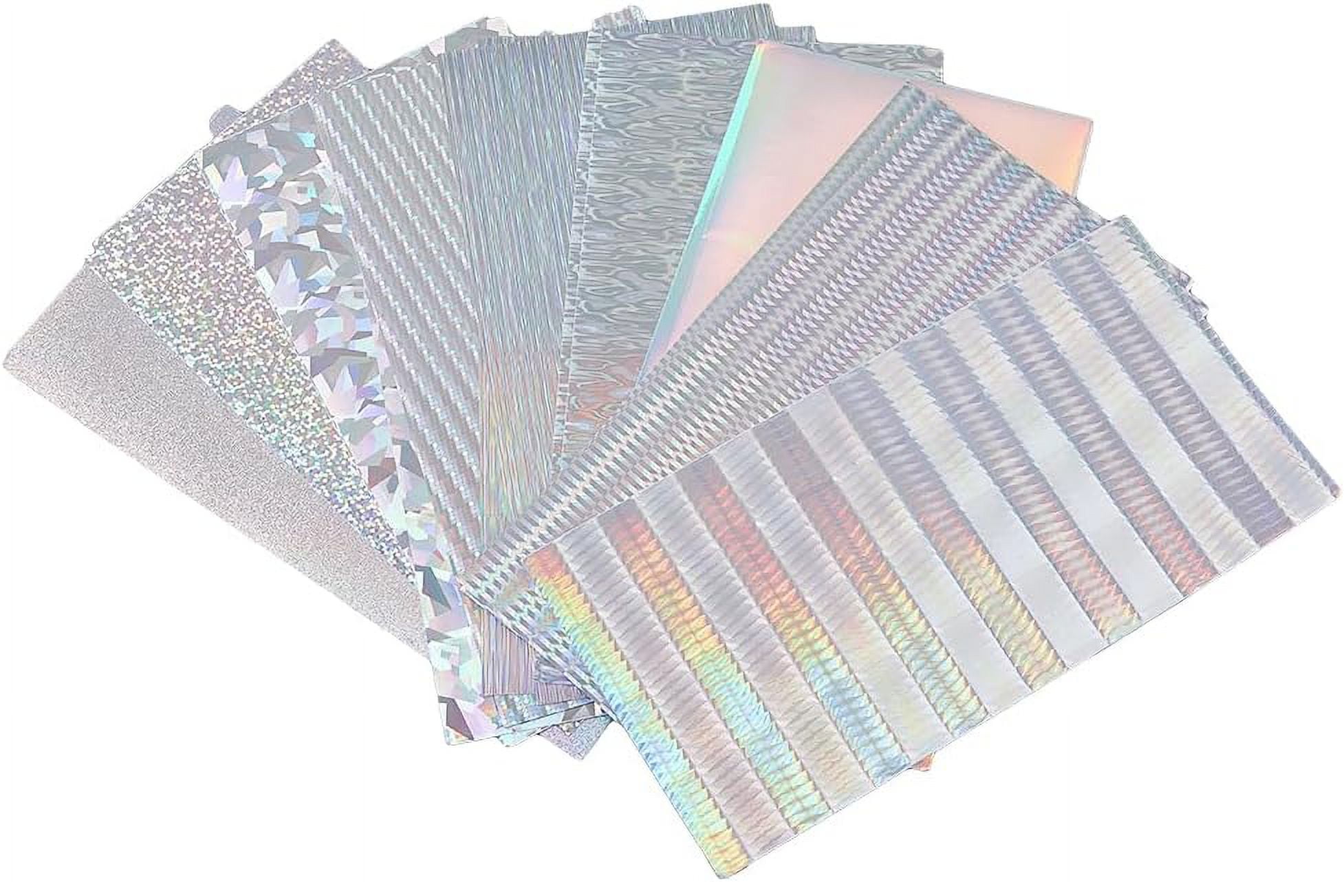 18Pcs 9 Styles Reflective Silver Fishing Lure Stickers Holographic Fish ...