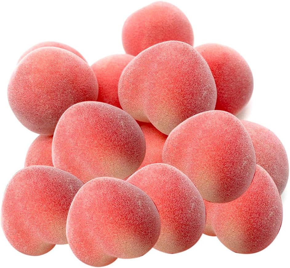 18Pcs Artificial Peach Fake Peach Mini Fruit Small Peach Simulation ...