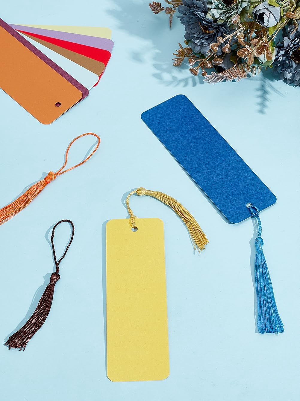 18Pcs Blank Kraft Paper Card Cardstock Paper Bookmarks Pearlized DIY ...