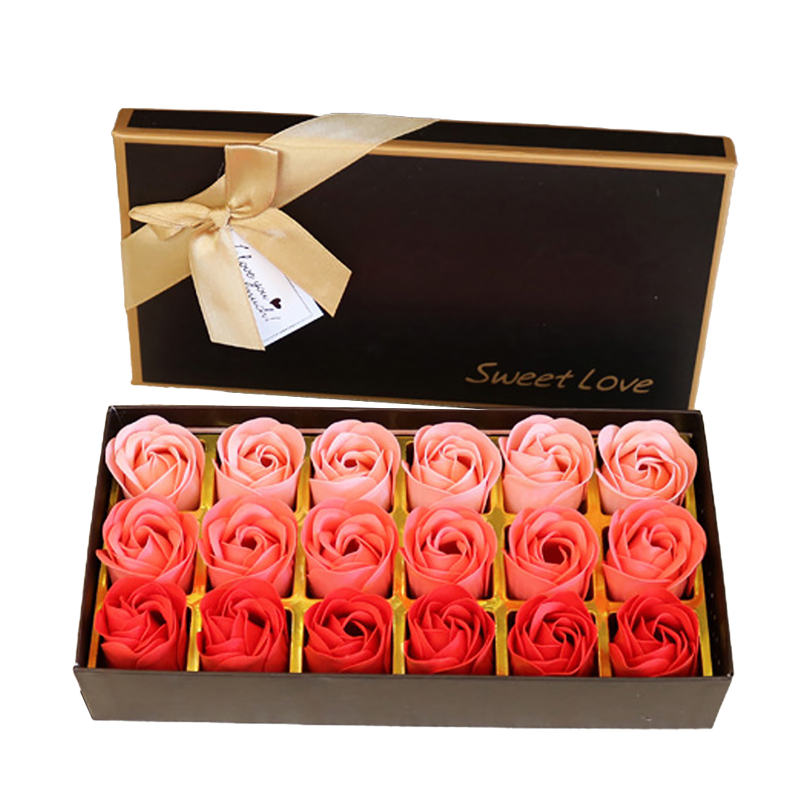 18Pcs/Box Soap Rose Flower - Elegant Delicate Texture, Nice-looking ...