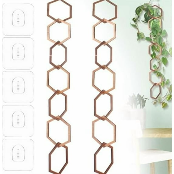 18Pcs Chain Trellis for Climbing Plants, Indoor&Outdoor Garden Wall ...