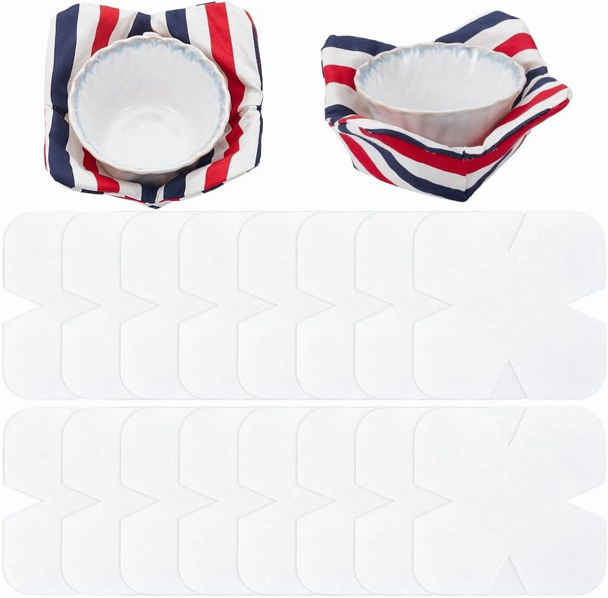 18Pcs Cotton Quilting Bowl Cozy Pre Cut Batting for Sewing DIY White ...